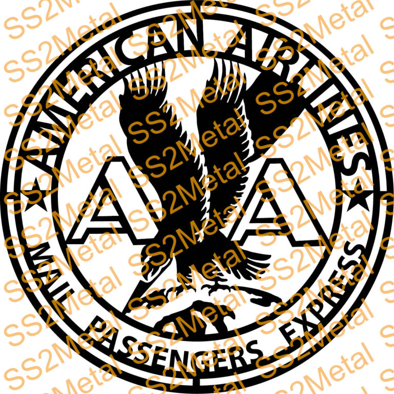American Airlines 1934 vintage logo – SS2Metal