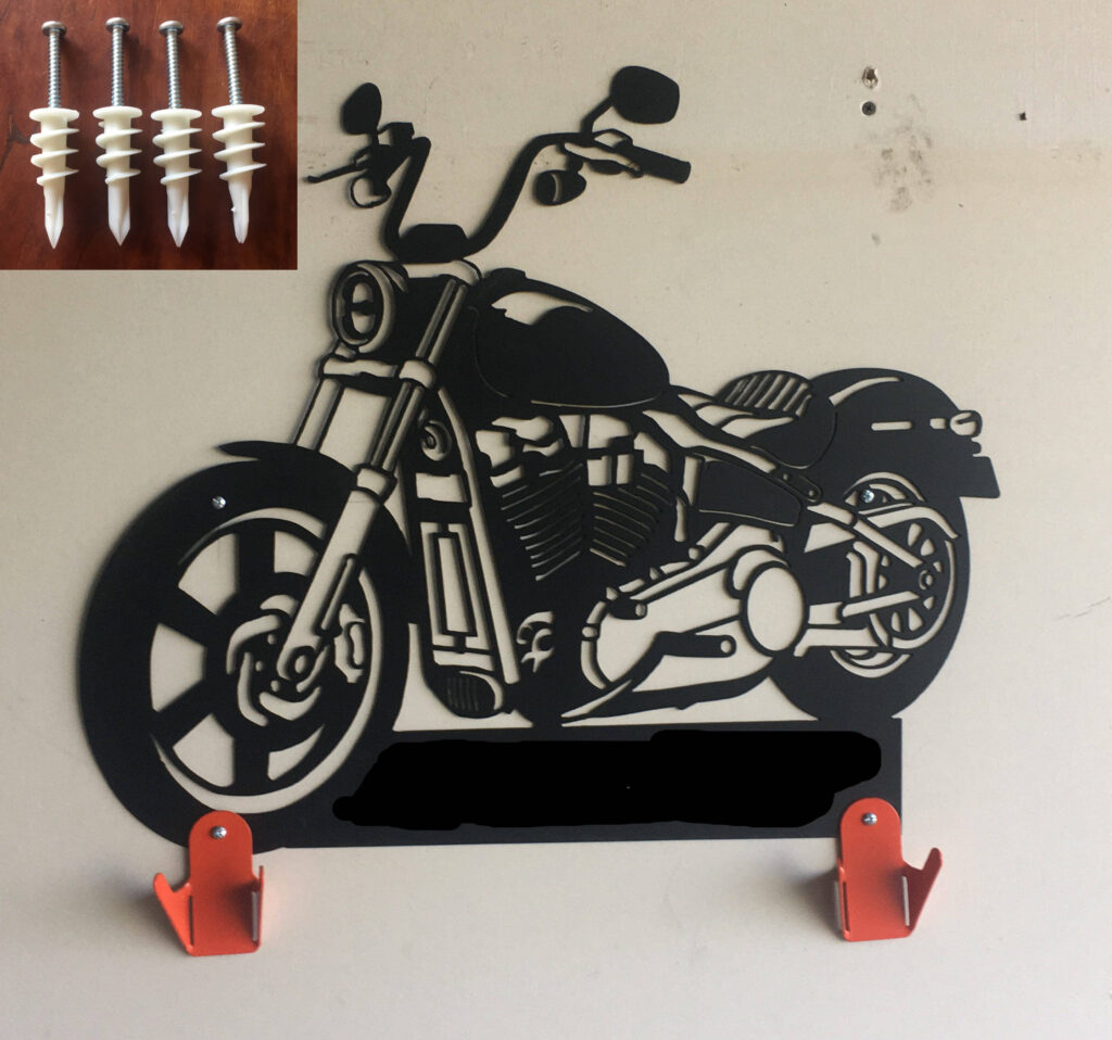 Motorcycle Helmet/Coat Rack – SS2Metal